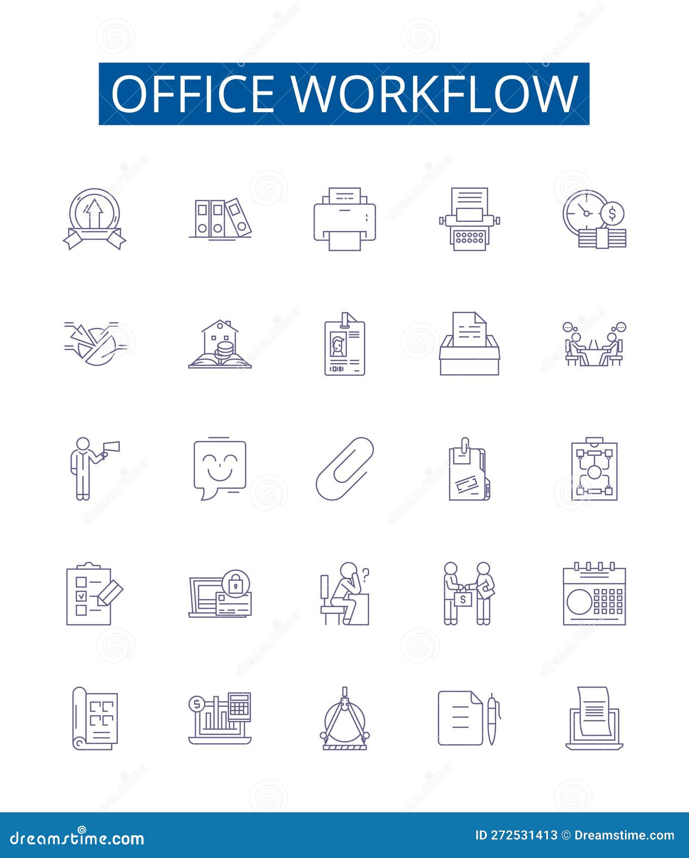 Collaborative Task Force Line Icons Collection. Cooperation, Alliance ...
