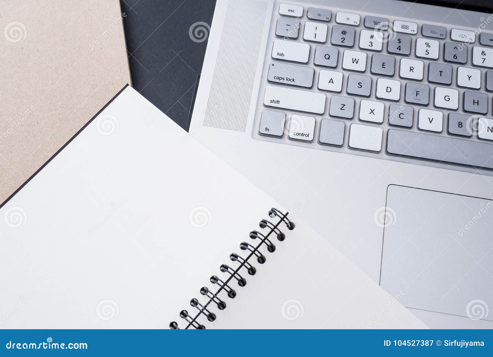 Office Working Desk Top View Stock Image - Image of computer, space ...