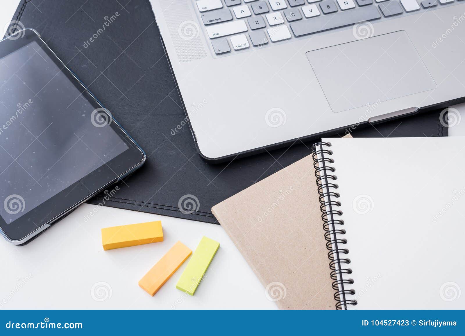 Office Working Desk Top View Stock Image - Image of document, design ...