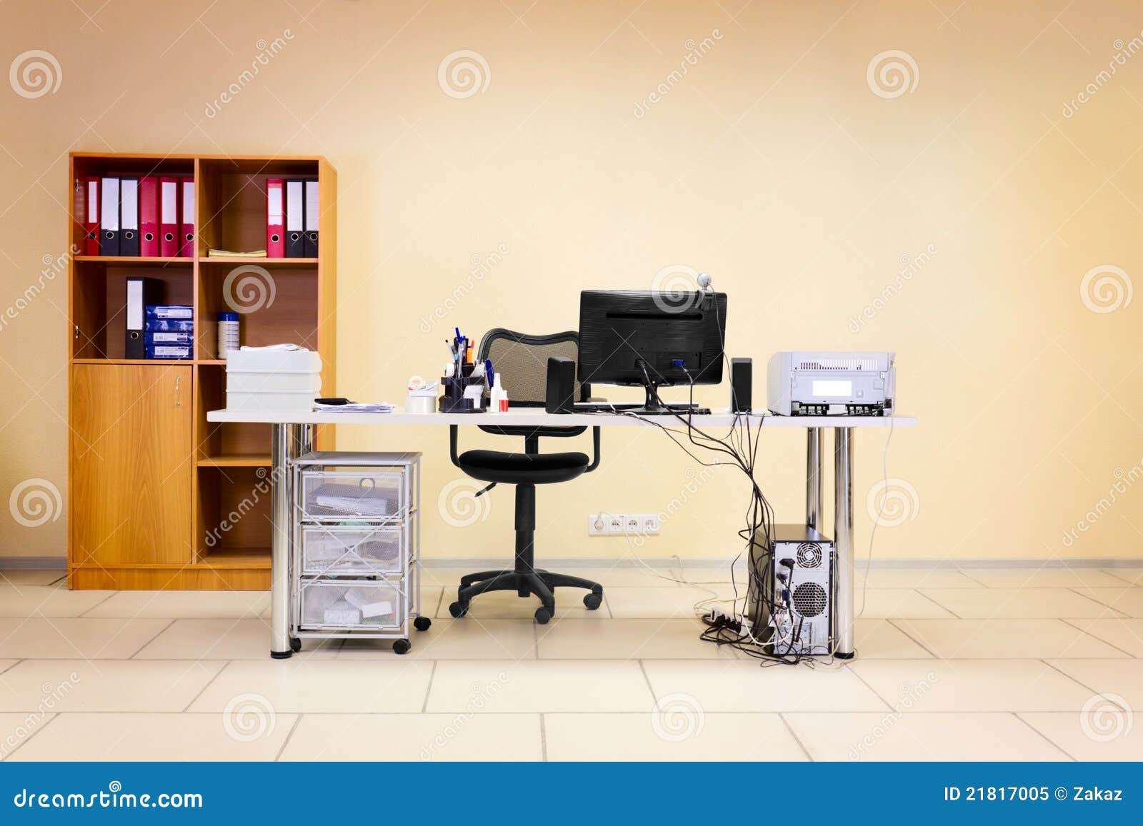 Office working place stock image. Image of horizontal - 21817005