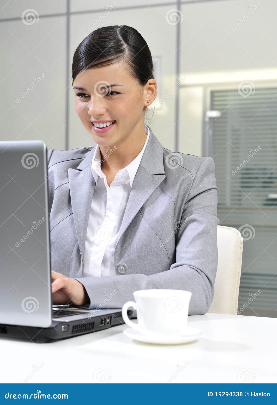 Office Working Typing on a Computer Stock Photo - Image of female ...