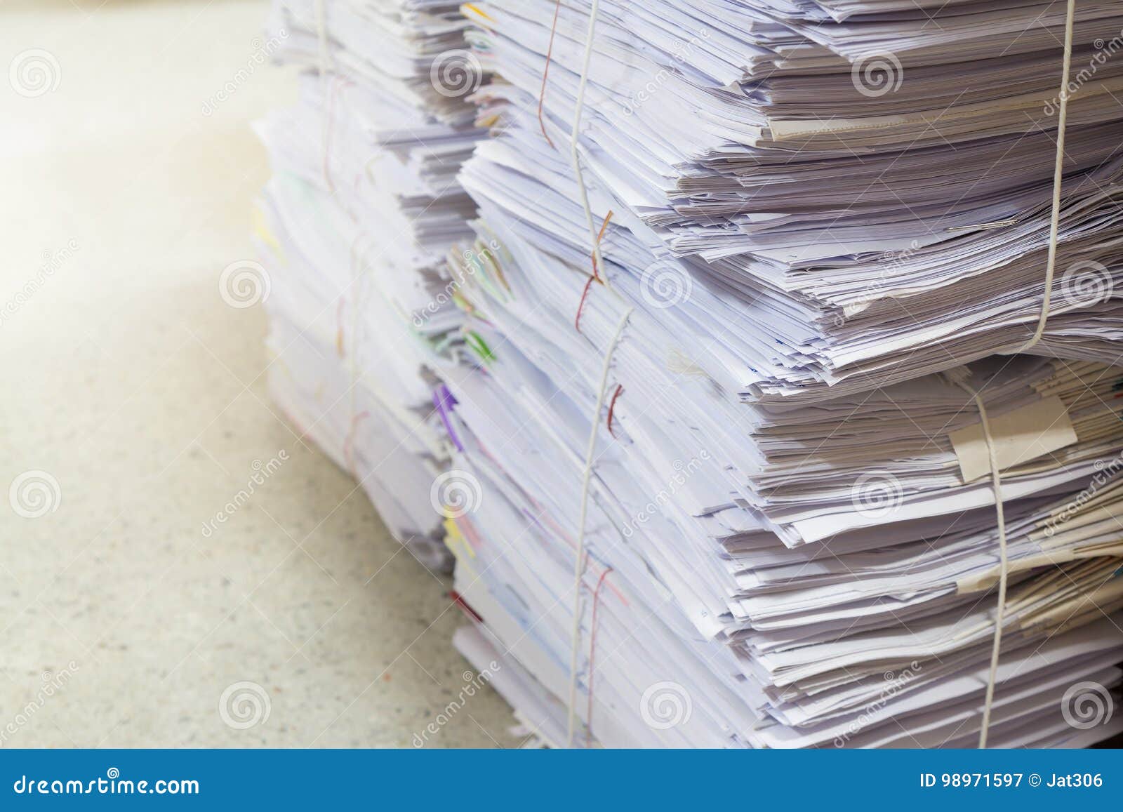 Office workload paperwork stock image. Image of book - 98971597
