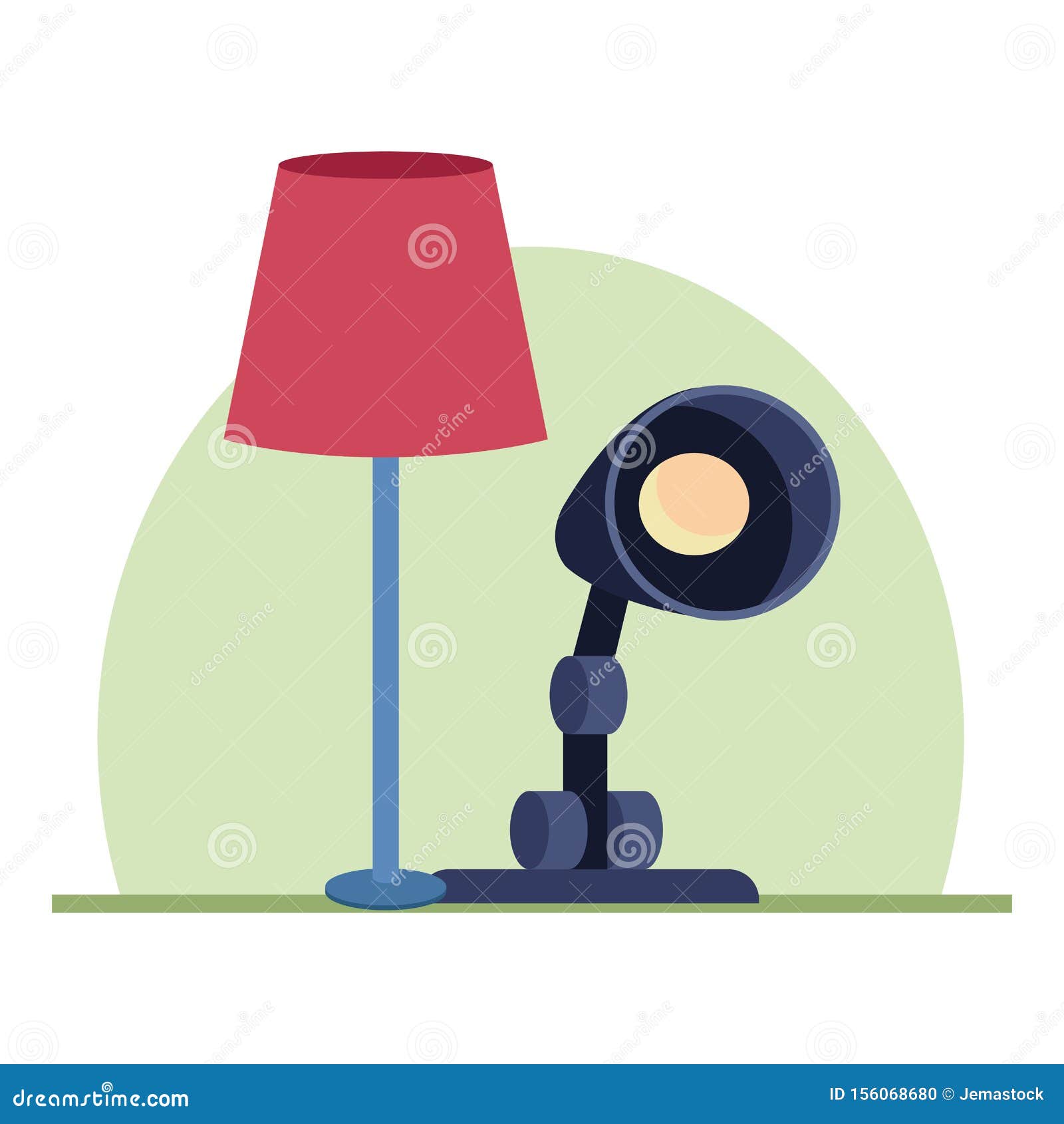 Office and Workplace Elements Cartoons Stock Vector - Illustration of ...