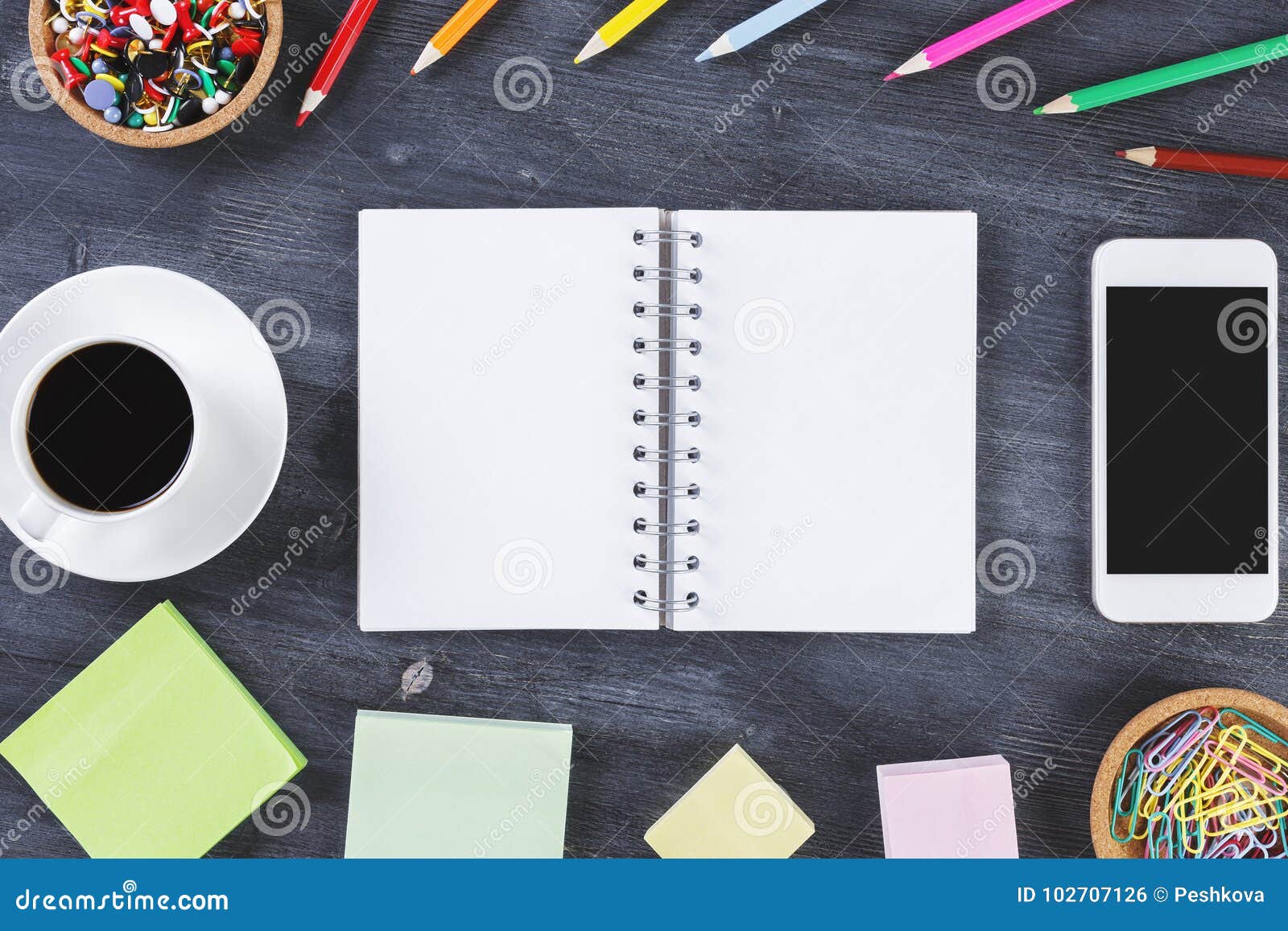 Office Workplace with Items Stock Photo - Image of smart, clean: 102707126
