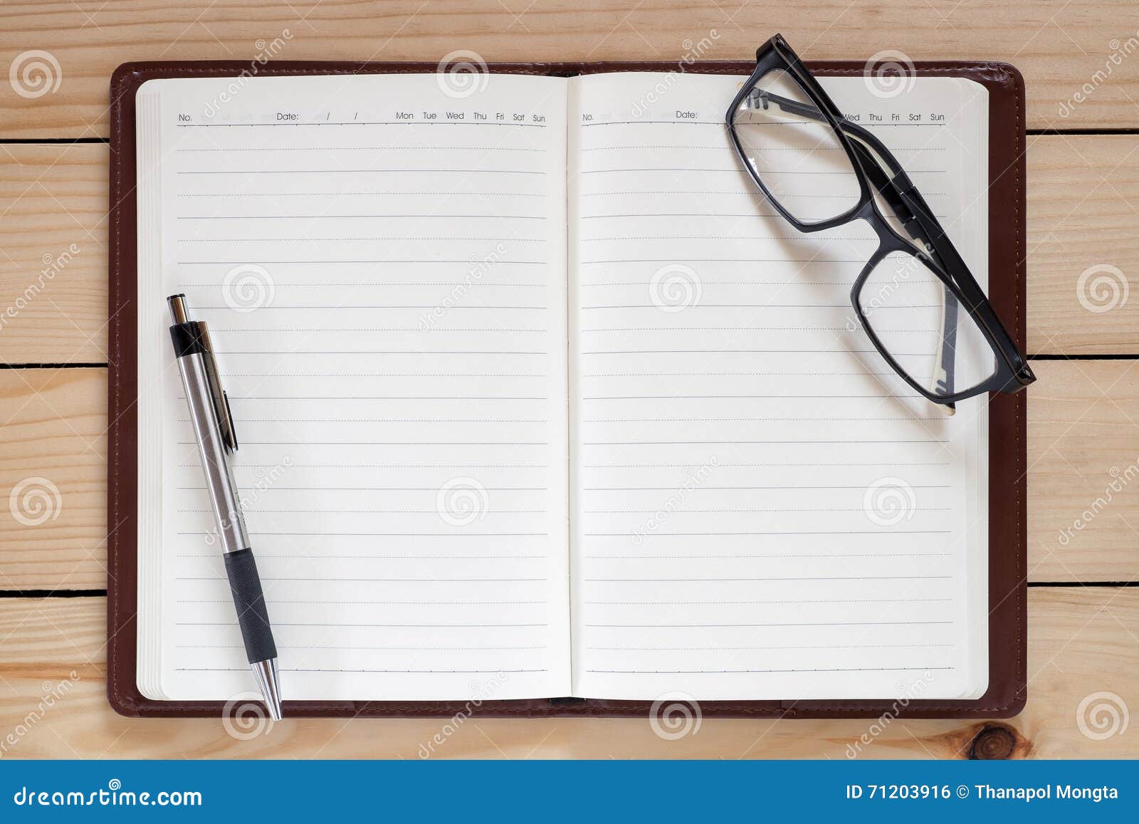 Office Workplace with Notebook Editorial Photo - Image of background ...