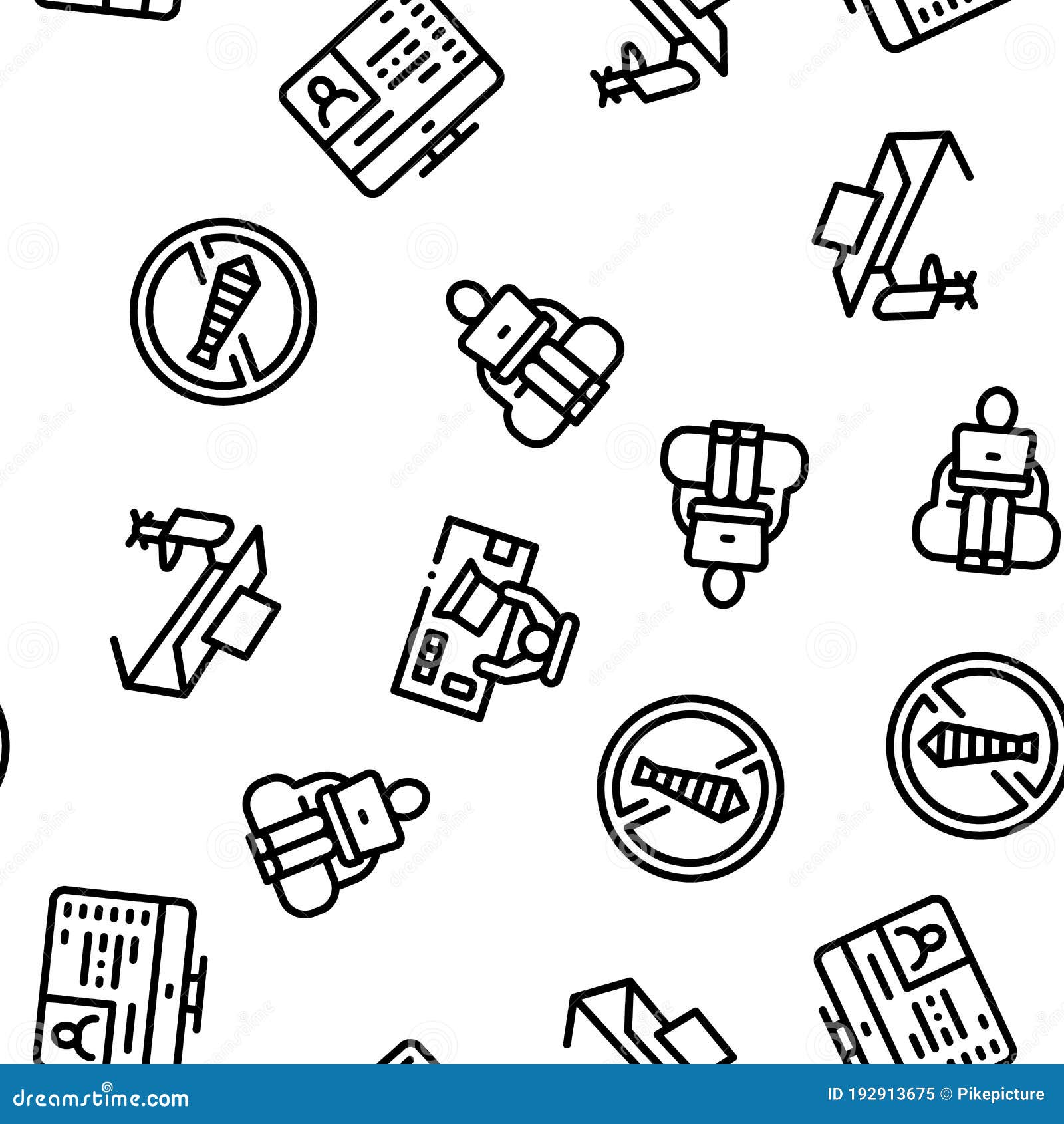 Office and Workplace Seamless Pattern Vector Stock Vector ...