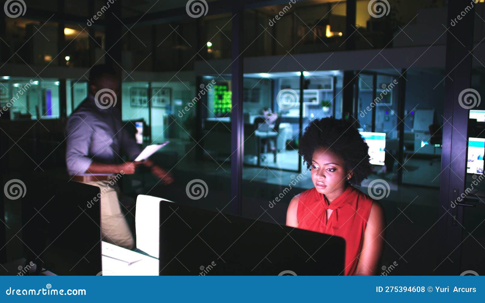 The Office Would Fall Apart without Them. Two Businesspeople Working ...