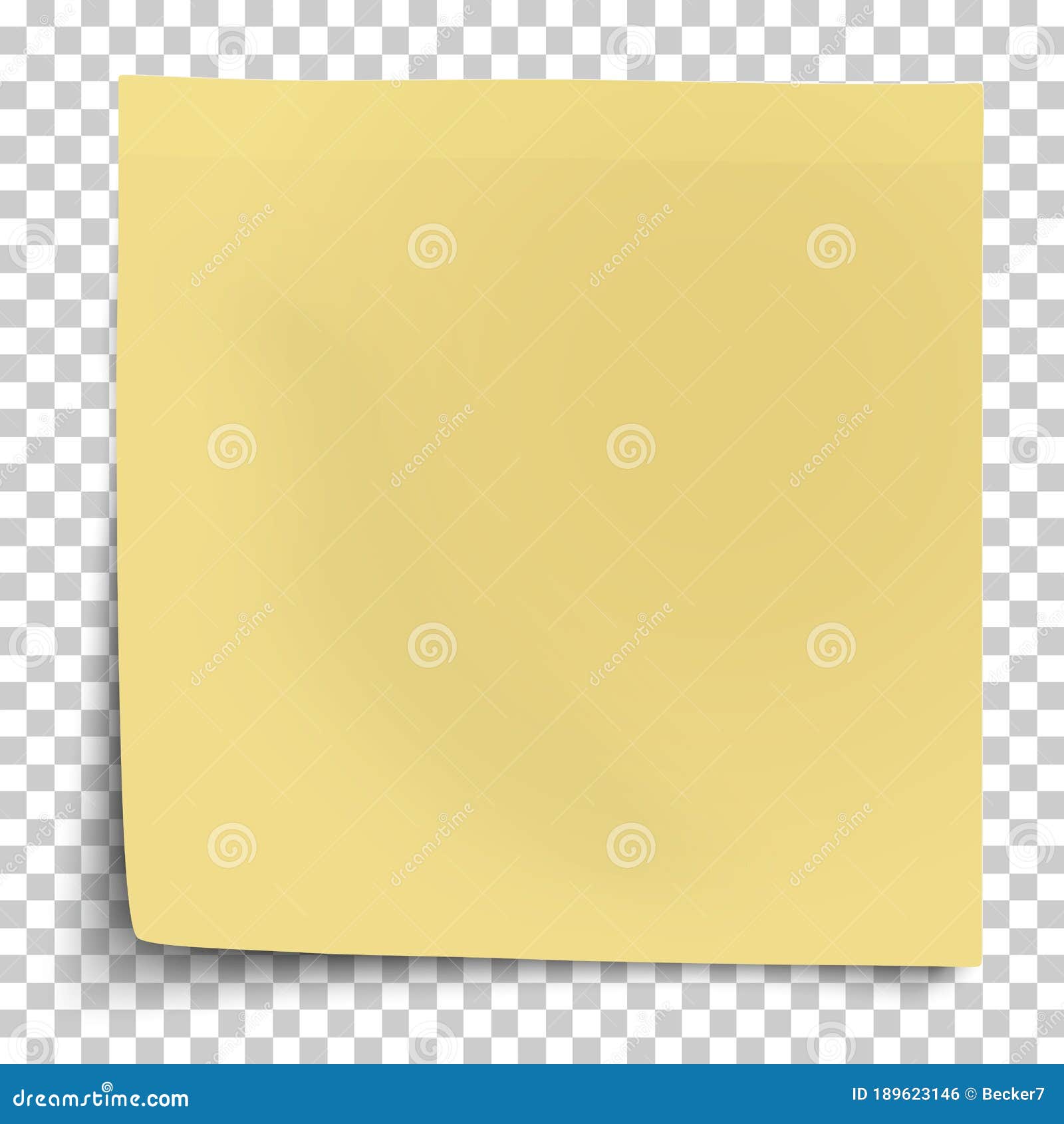 Post Note Sticker Set On Transparent Background. Paper Sticky Tape With ...