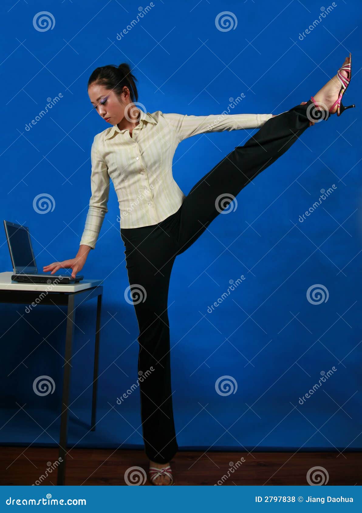 Office yoga stock photo. Image of lifestyle, healthy, exercise - 2797838
