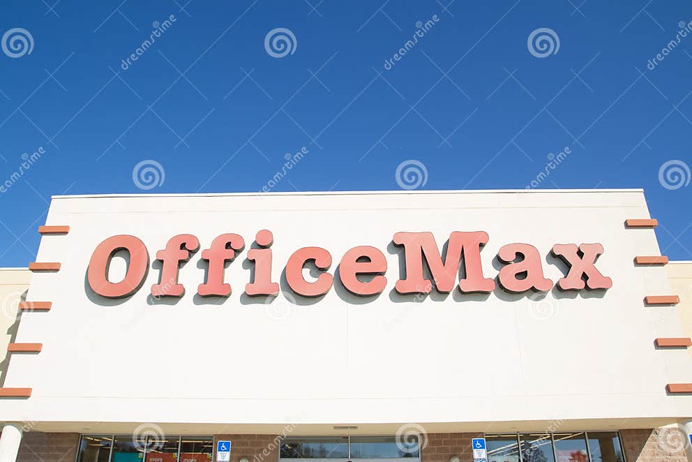 OfficeMax foto editorial. Imagen de frente, americano - 38411616