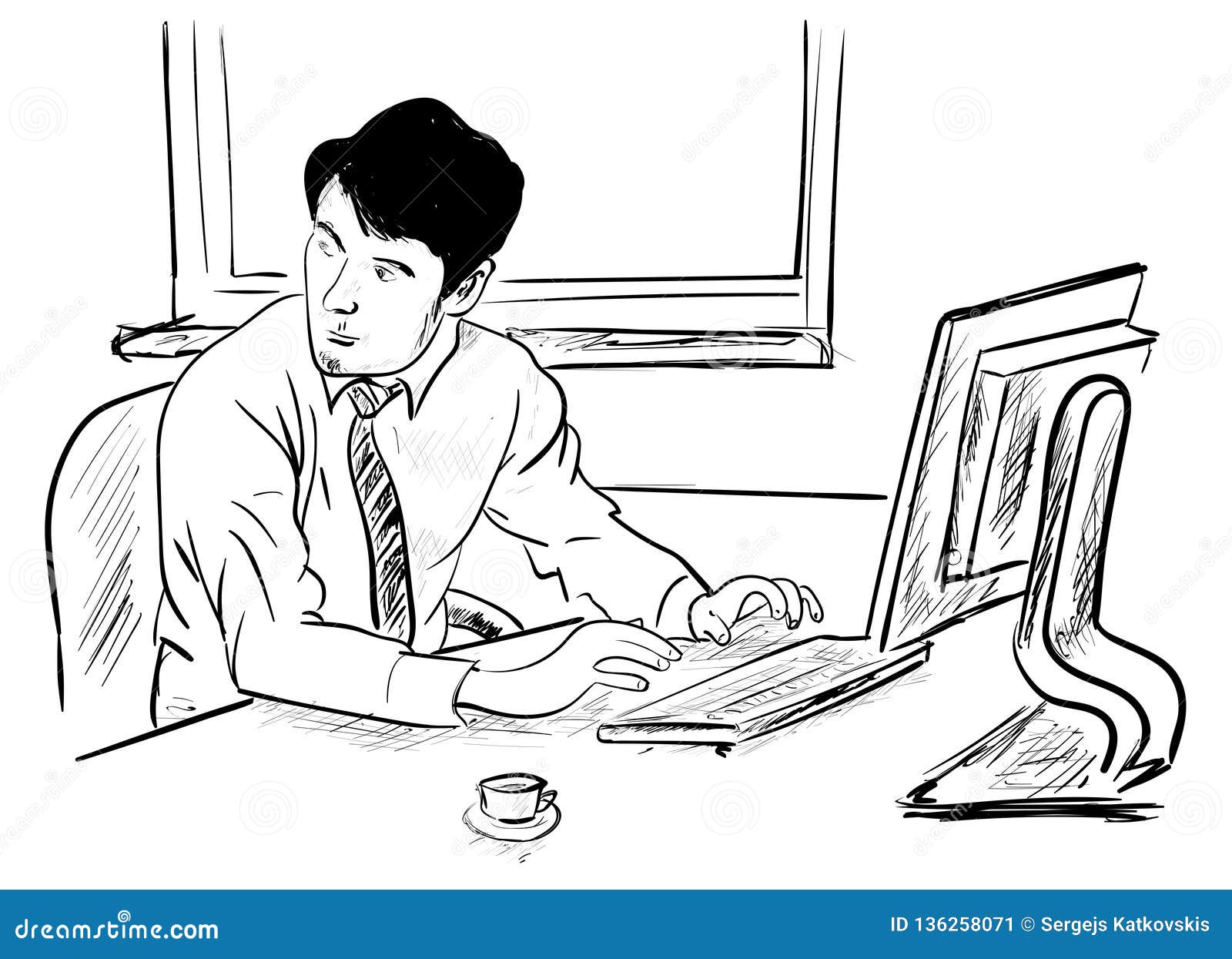 Men stock illustration. Illustration of male, businessman - 136258071