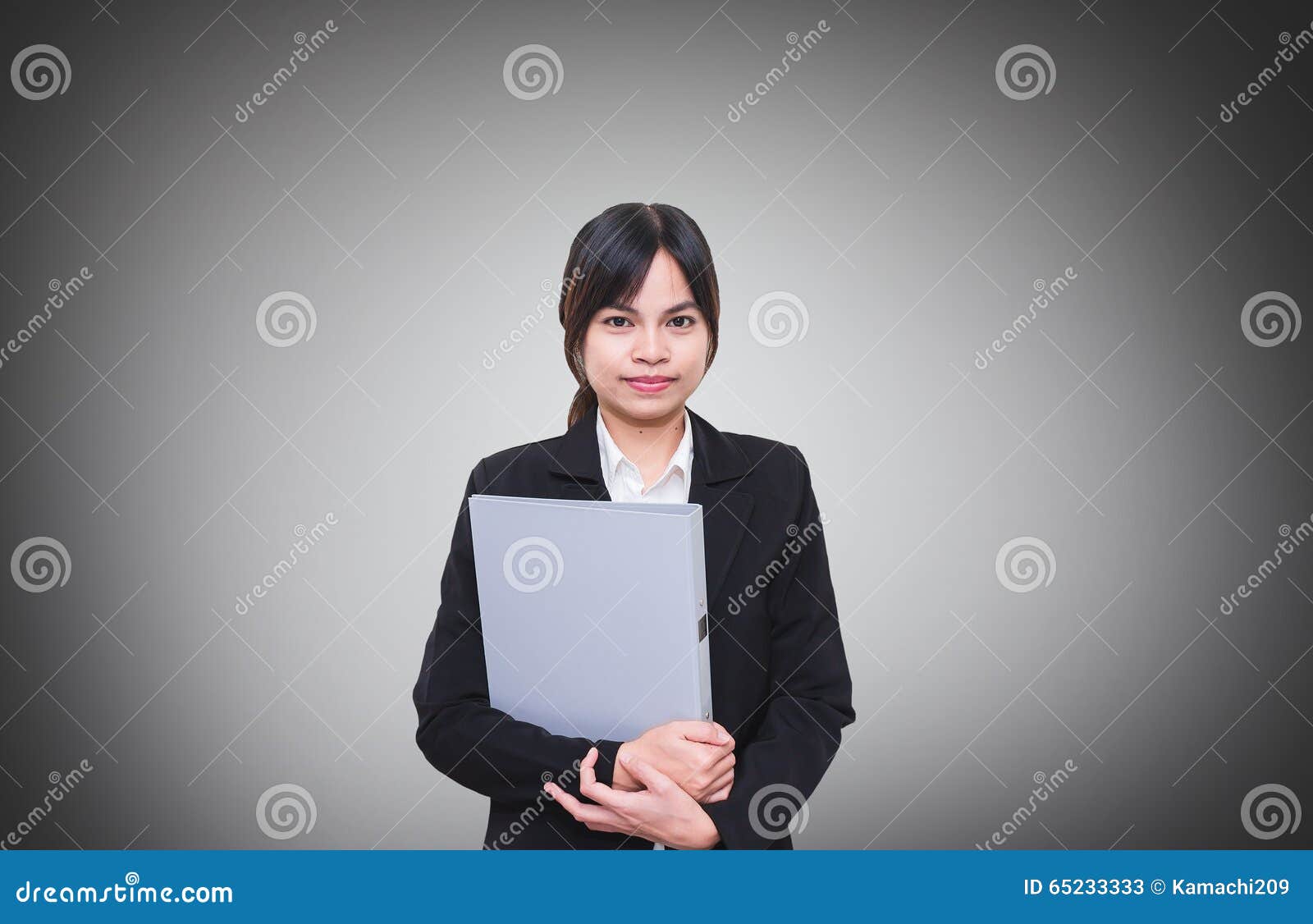Officer Holding a Document File Stock Image - Image of bankruptcy ...
