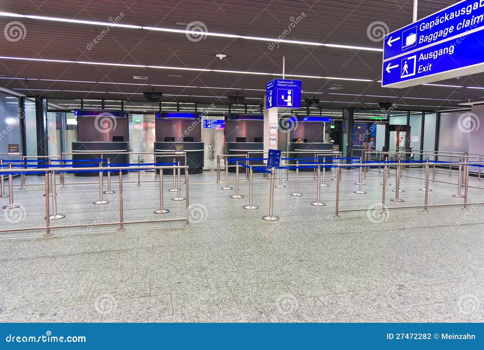 Officer at Passport Control Counter at Airport Editorial Photography ...