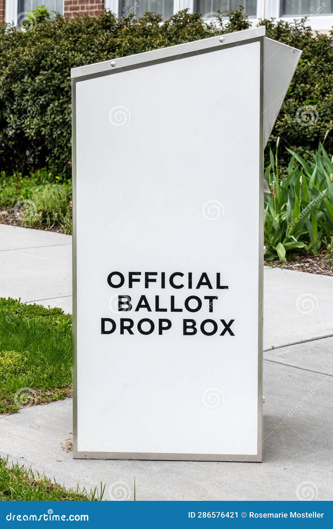 Official Ballot Drop Box Outdoors Stock Image - Image of gubernatorial ...
