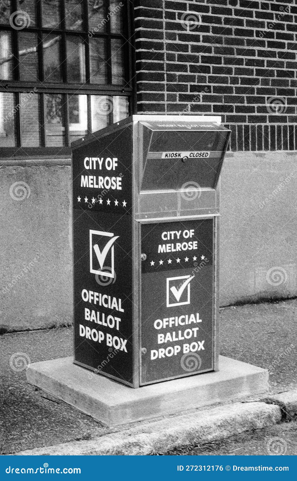 Official Ballot - Voting Drop Off Box Stands Behind a Post Office ...