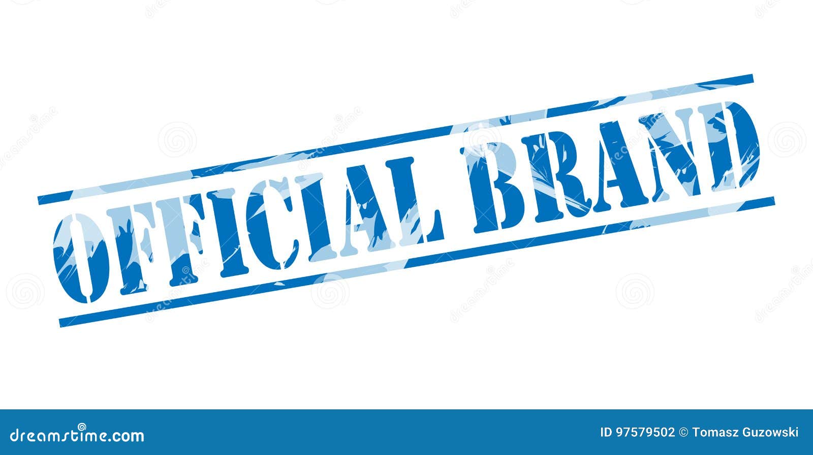 Official brand blue stamp stock illustration. Illustration of list ...