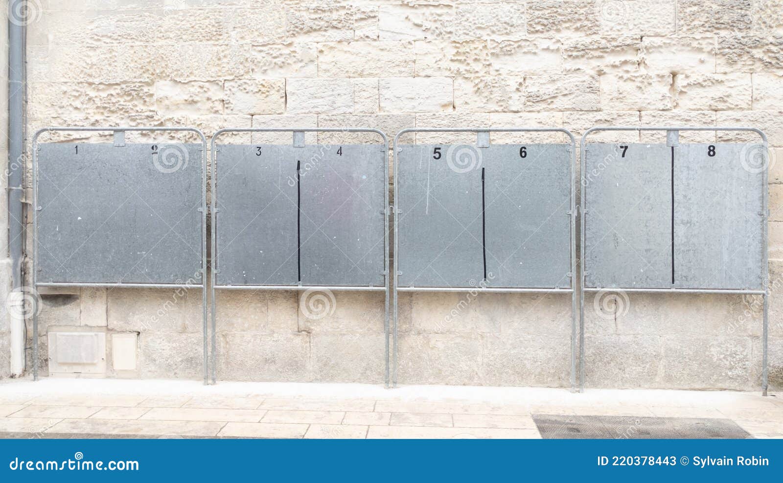 Official Bulletin Board for Election Billboard Signs Stock Image ...