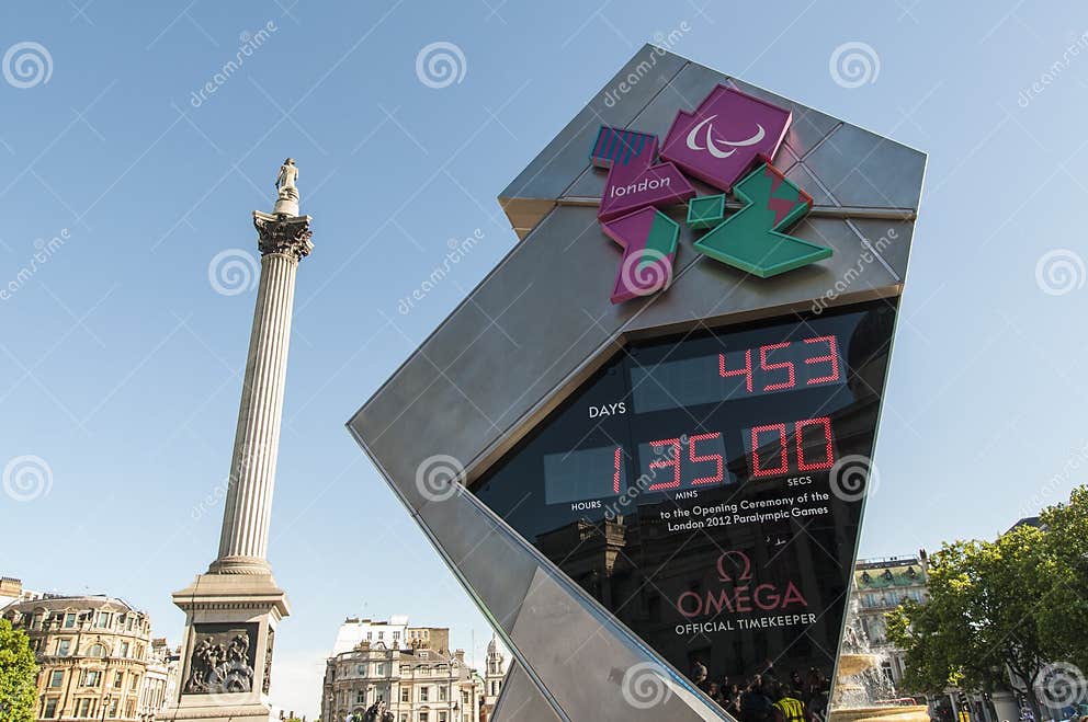 Official Countdown Clock for the Olympic and P Editorial Image - Image ...