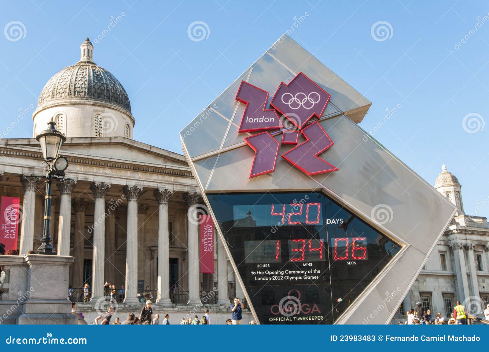 Official Countdown Clock for the Olympic and P Editorial Stock Photo ...