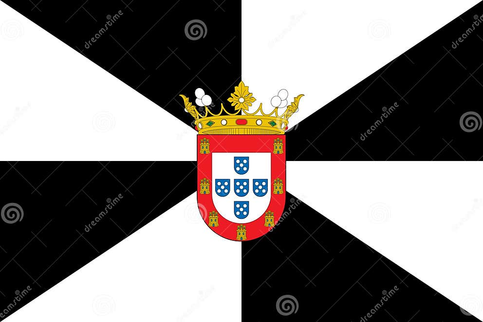 The Official Current Flag of Ceuta. State Flag of Ceuta Stock ...