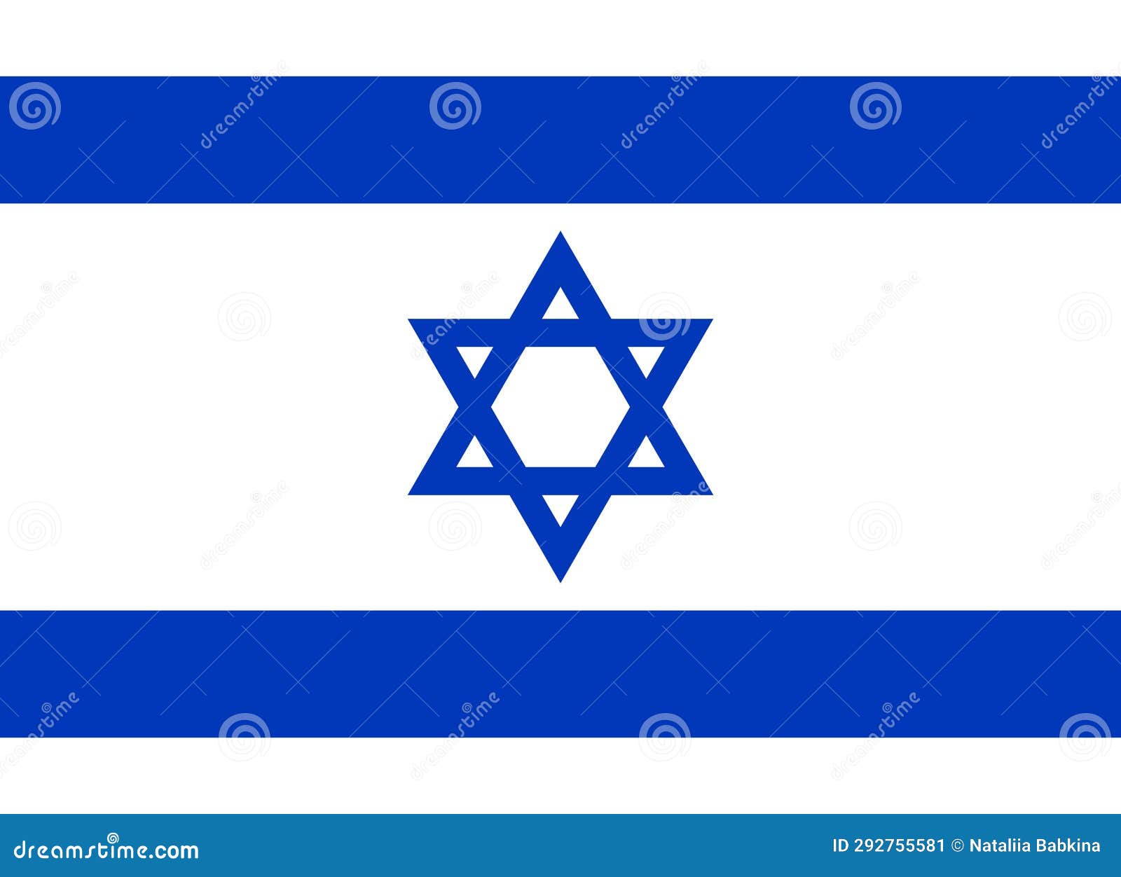The Official Current Flag of Israel. State Flag of Israel Stock ...