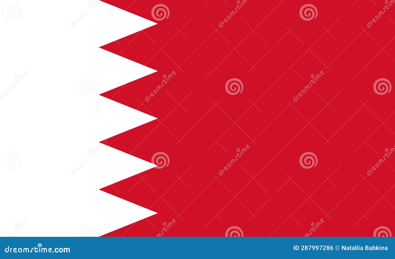 The Official Current Flag Of The Kingdom Of Bahrain. State Flag Of ...