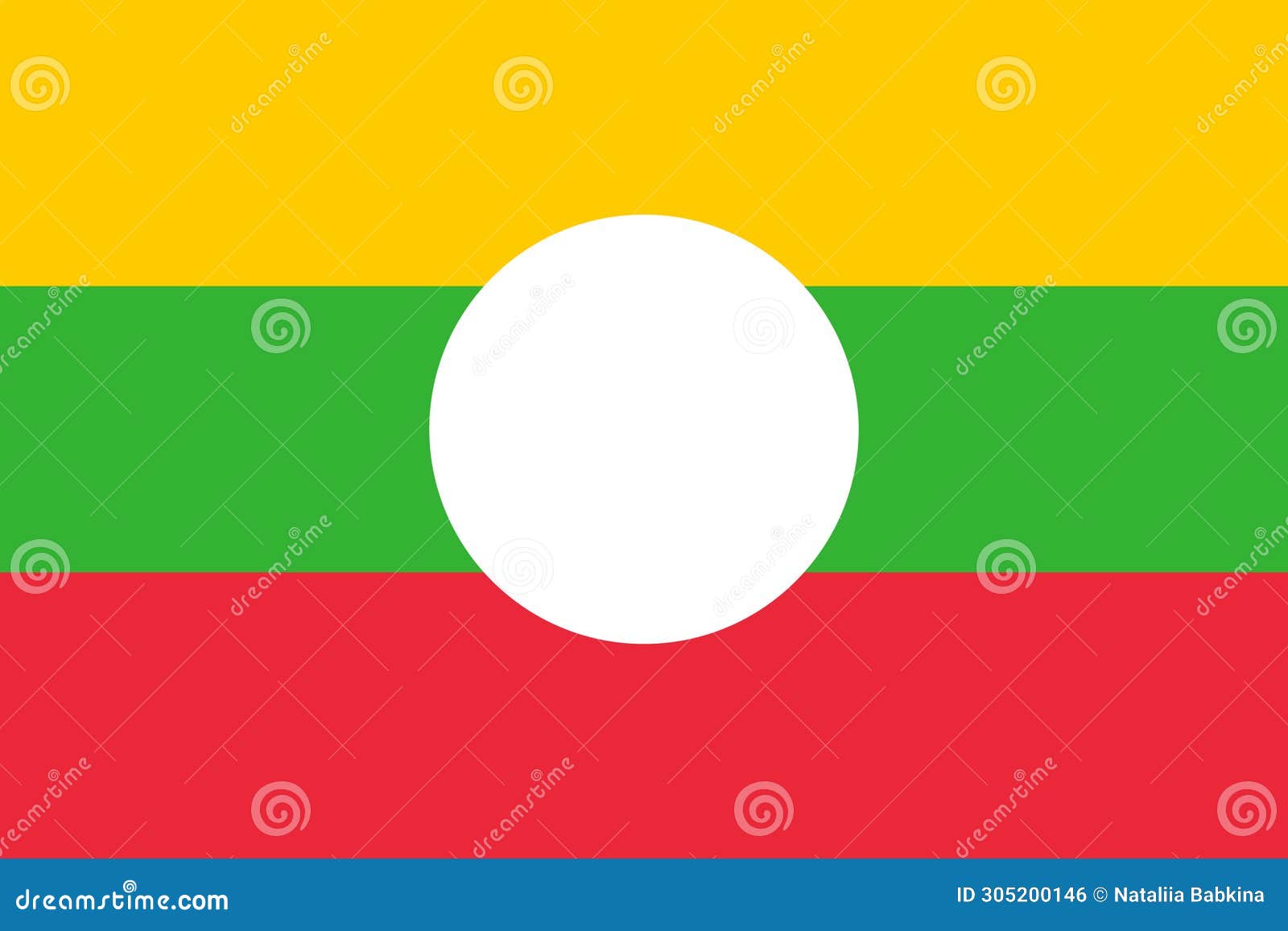 The Official Current Flag of Shan State. State Flag of Shan Stock ...