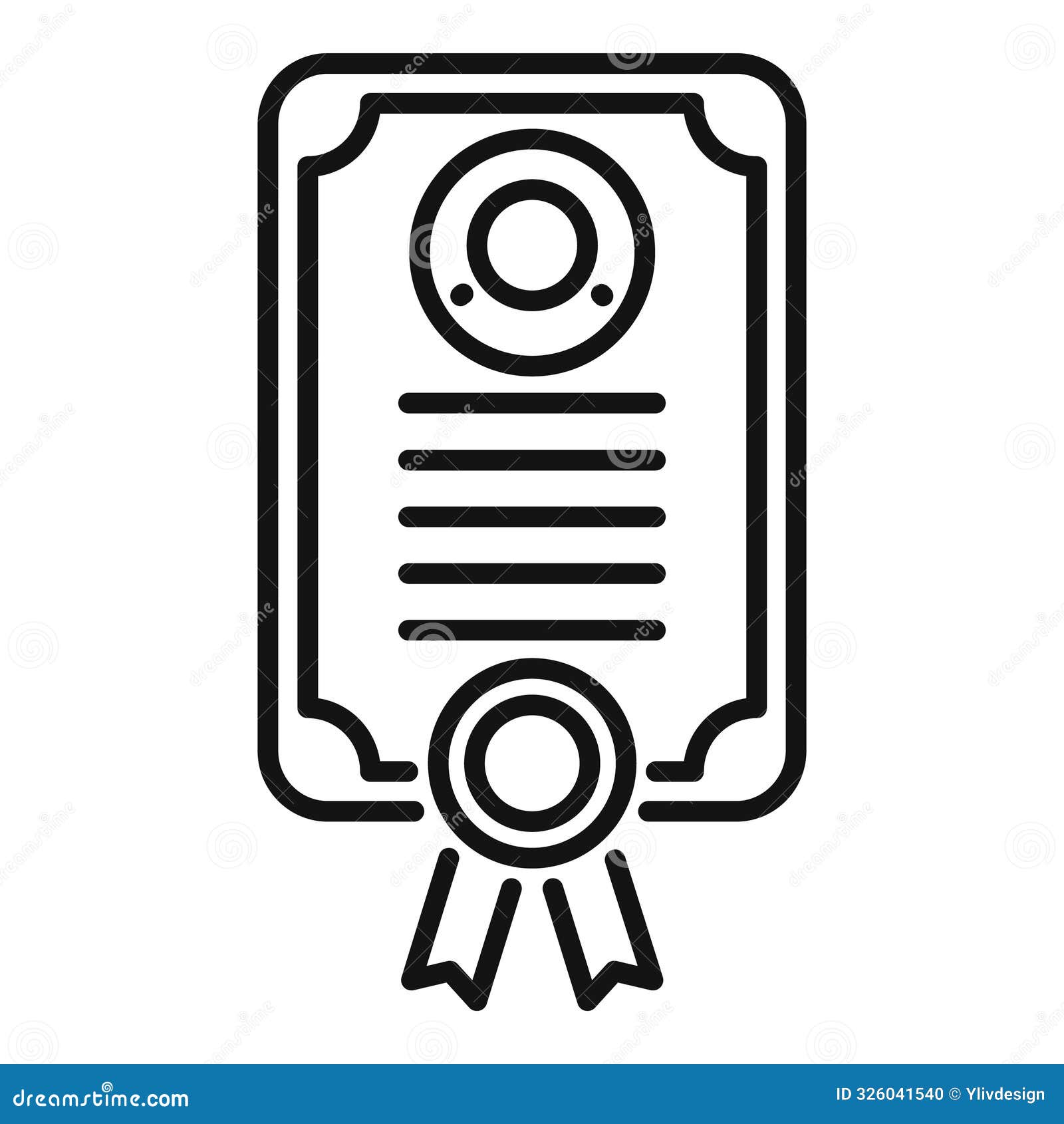 Official Document Showing Proof of Completion Stock Vector ...