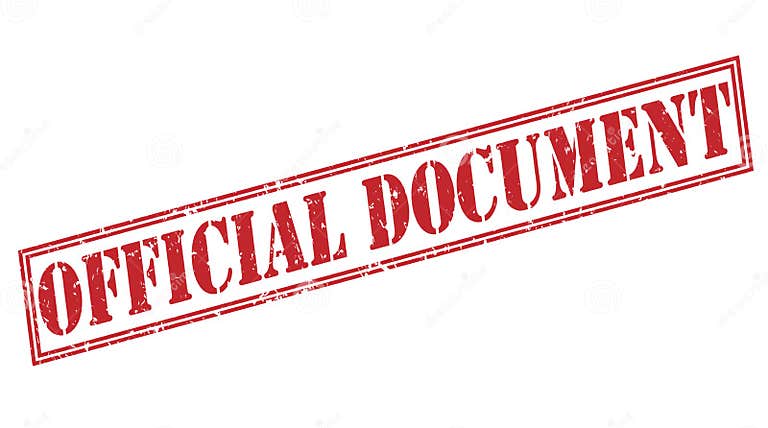 Official document stamp stock illustration. Illustration of official ...