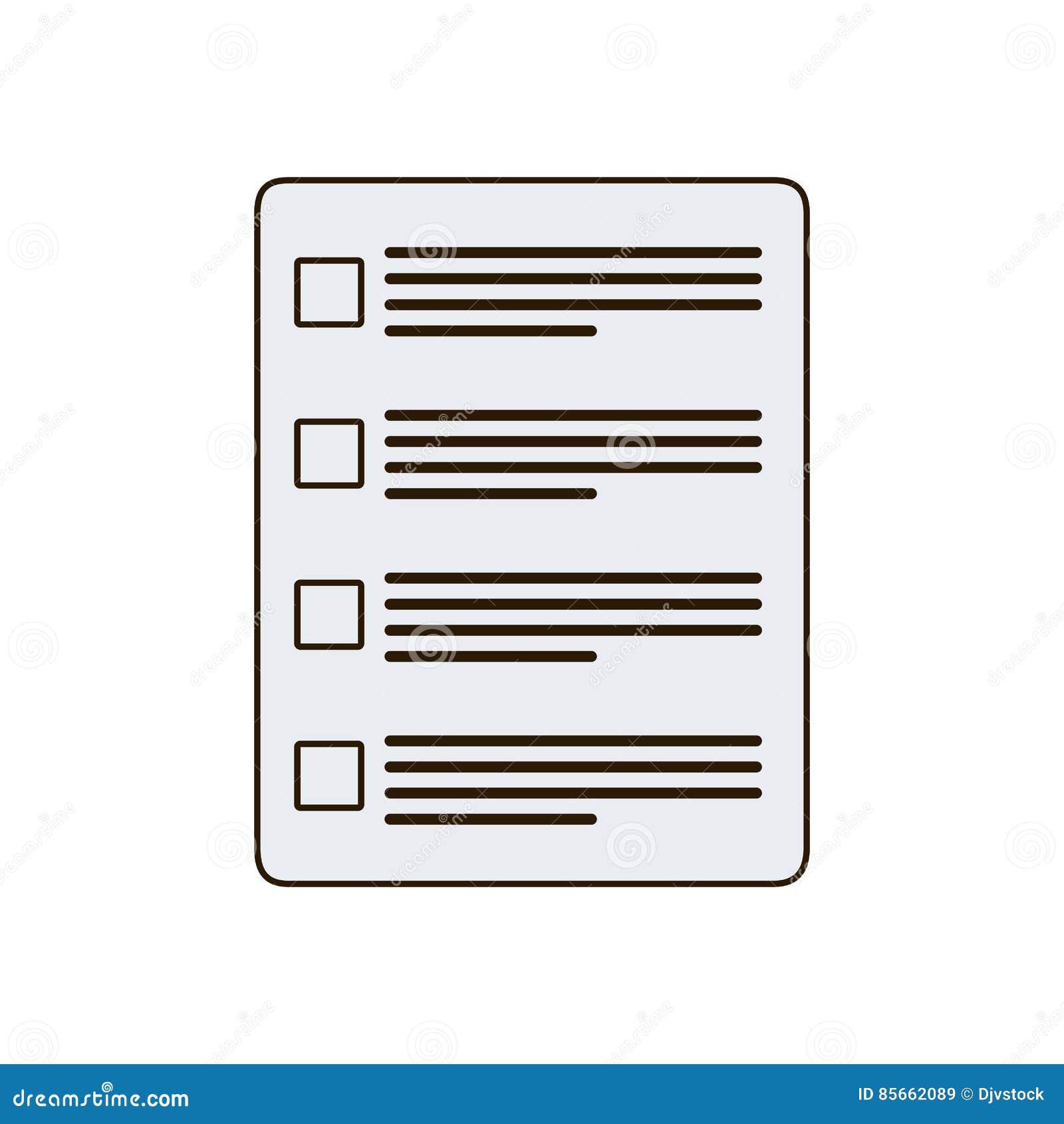Official Documents Icon Design Stock Illustration - Illustration of ...