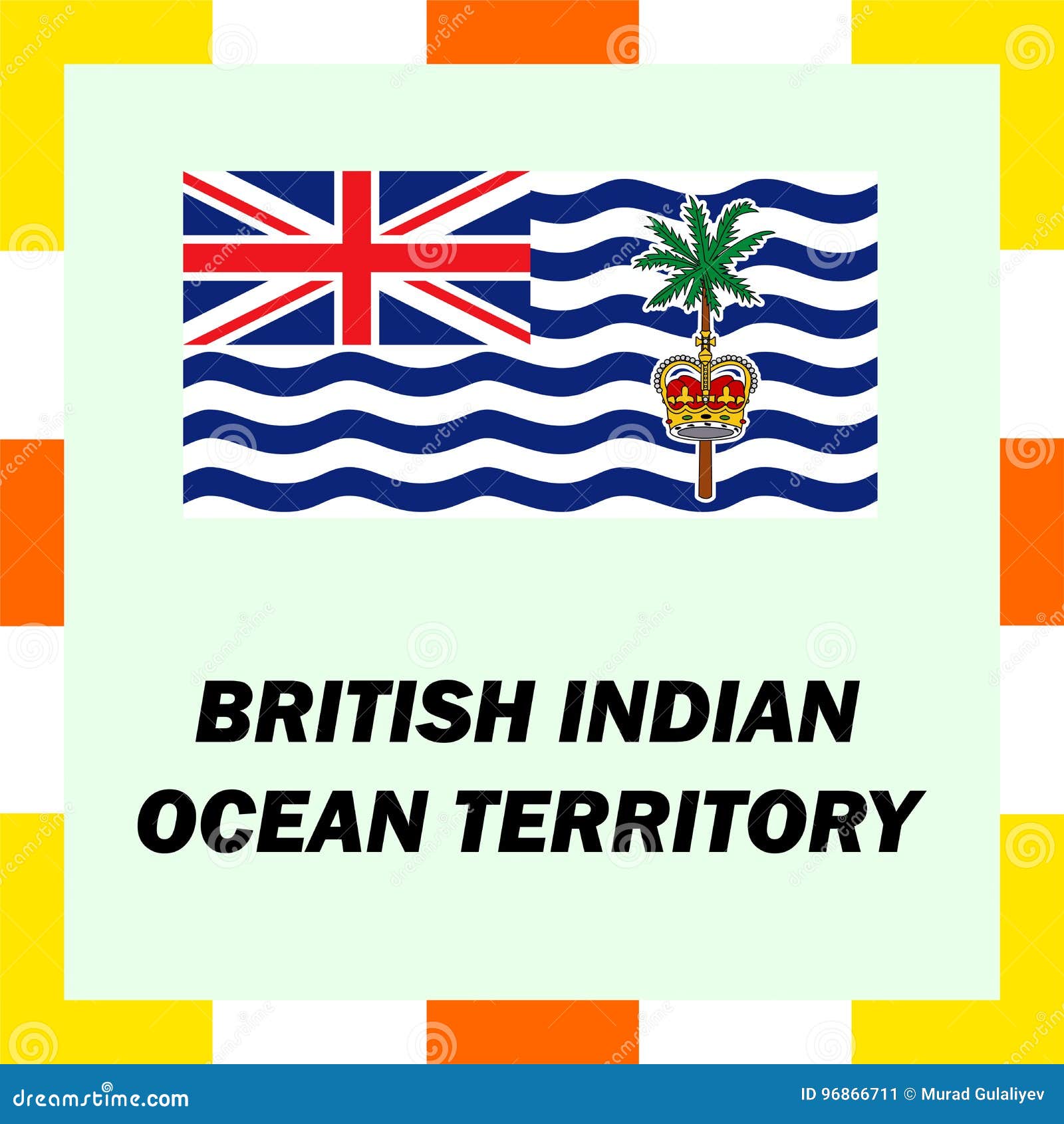 Official Ensigns, Flag of British India Ocean Stock Illustration ...