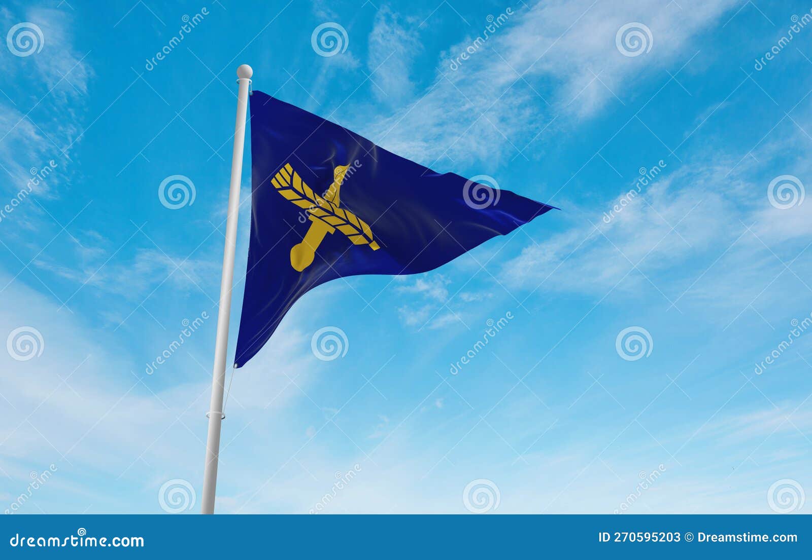 Official Flag of Air Force Support Continental Command Triangle Stock ...