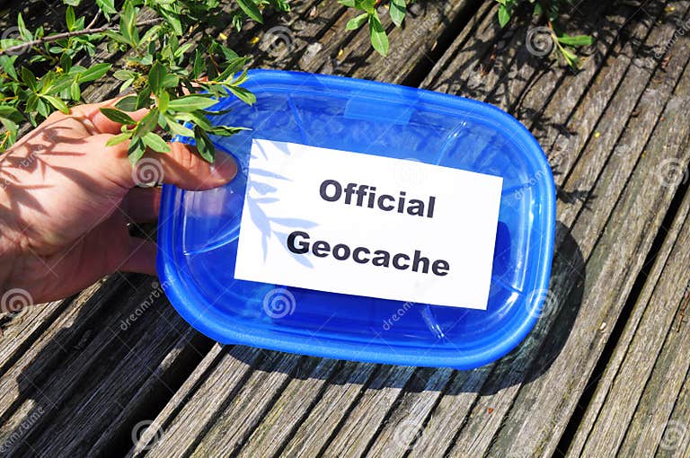 Official geocache stock photo. Image of forest, cache - 15705468