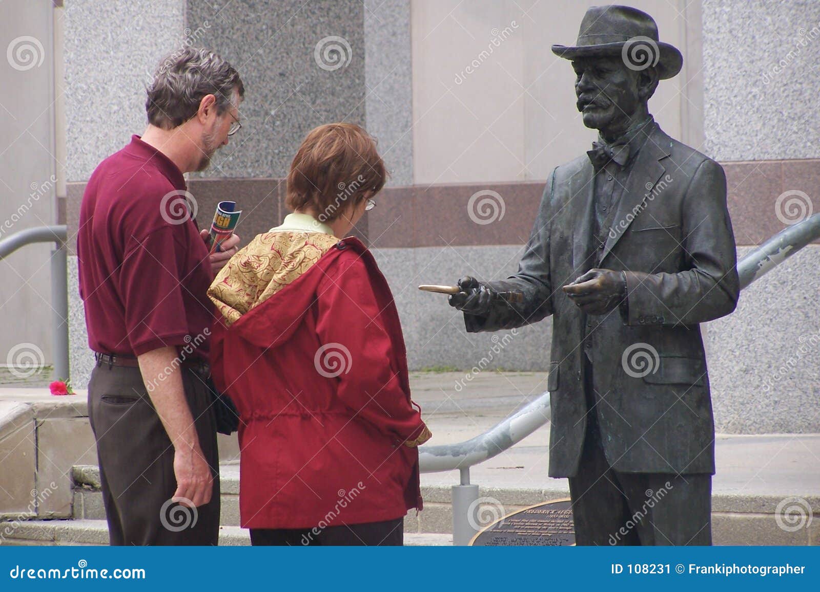 Official Greeter stock image. Image of sculpture, tourist - 108231