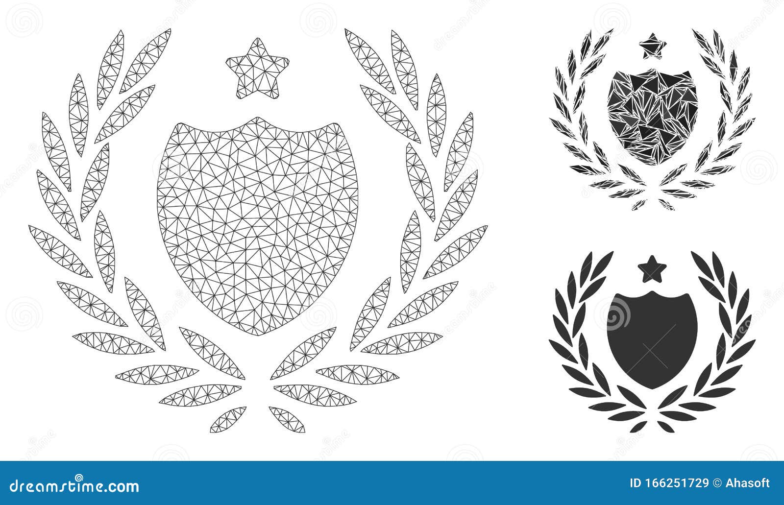 Official Insurance Shield Vector Mesh 2D Model and Triangle Mosaic Icon ...