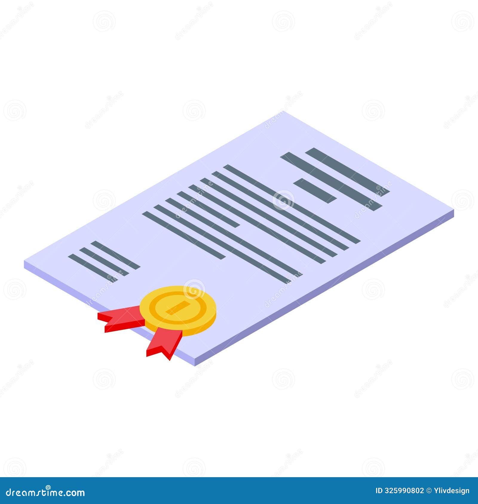 Official License with Golden Emblem is Issuing Certification Stock ...