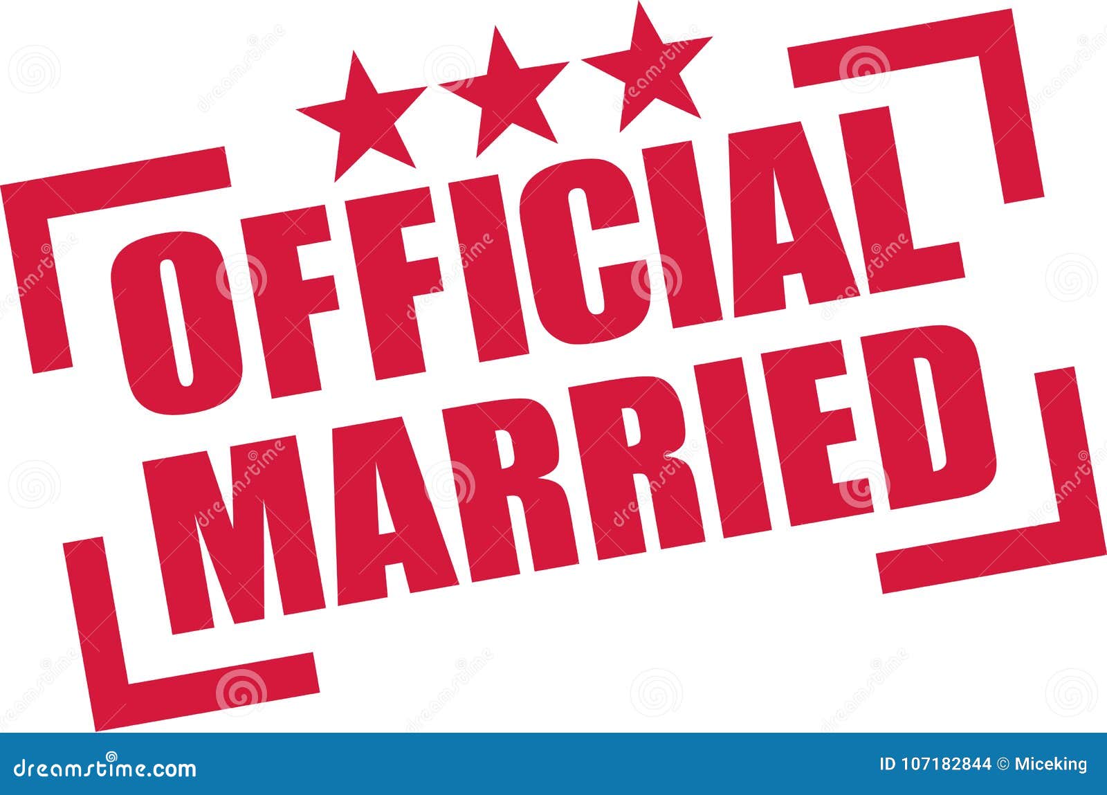Official married stamp stock vector. Illustration of married - 107182844