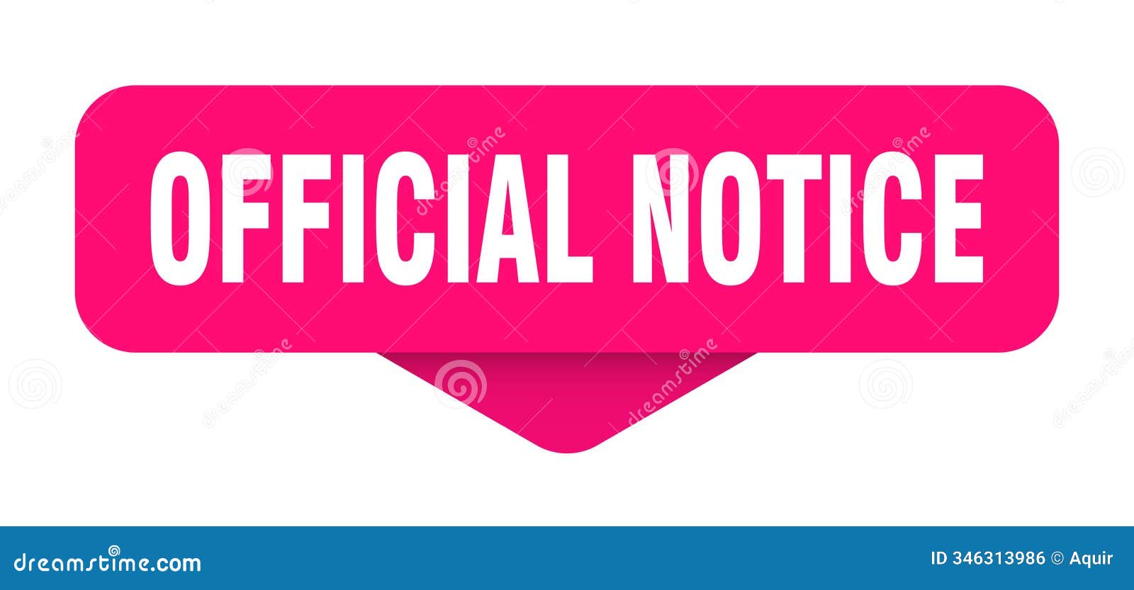 Official Notice Sticker. Official Notice Sign On Transparent Background ...