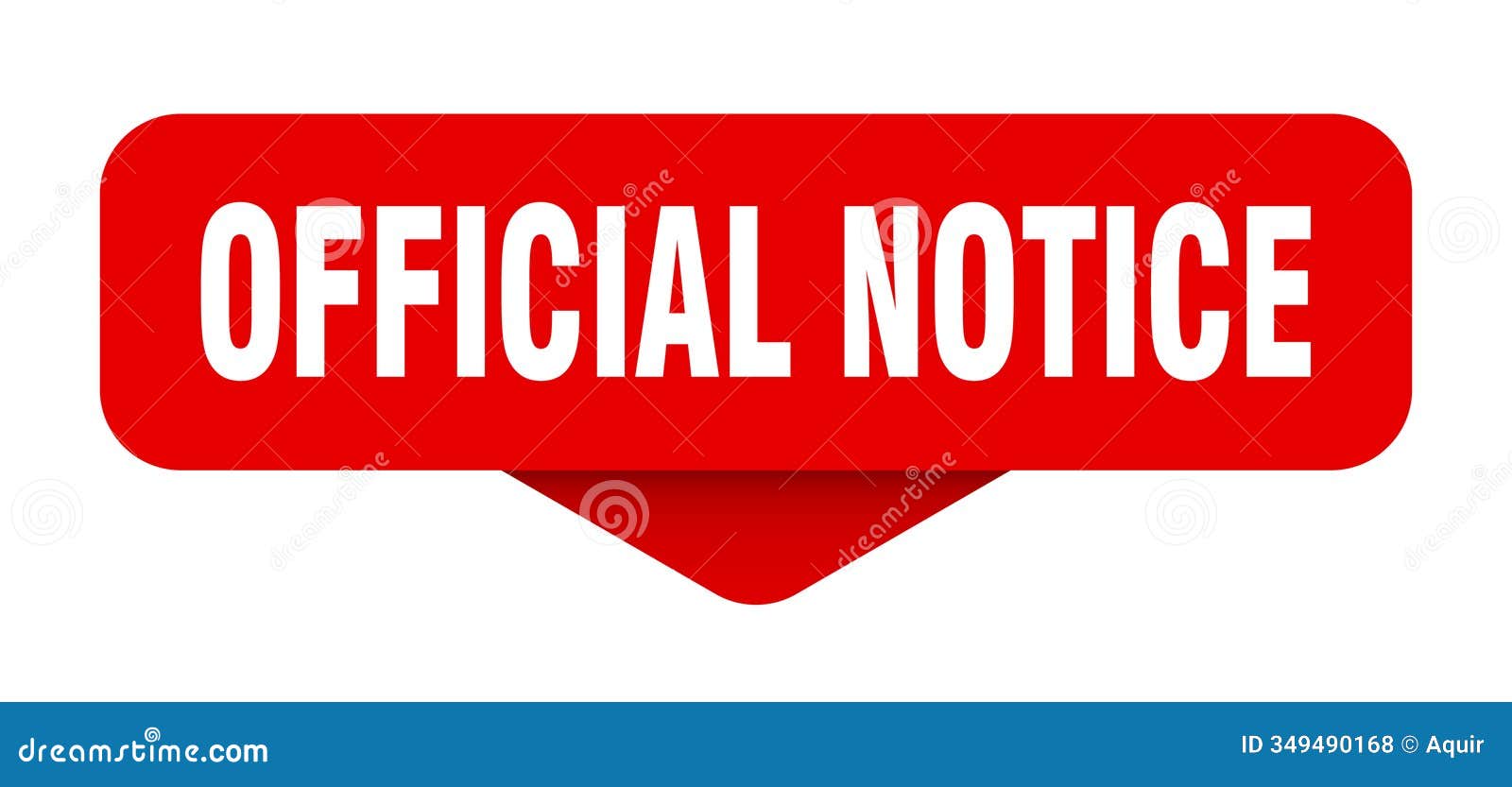 Official Notice Sticker. Official Notice Sign On Transparent Background ...
