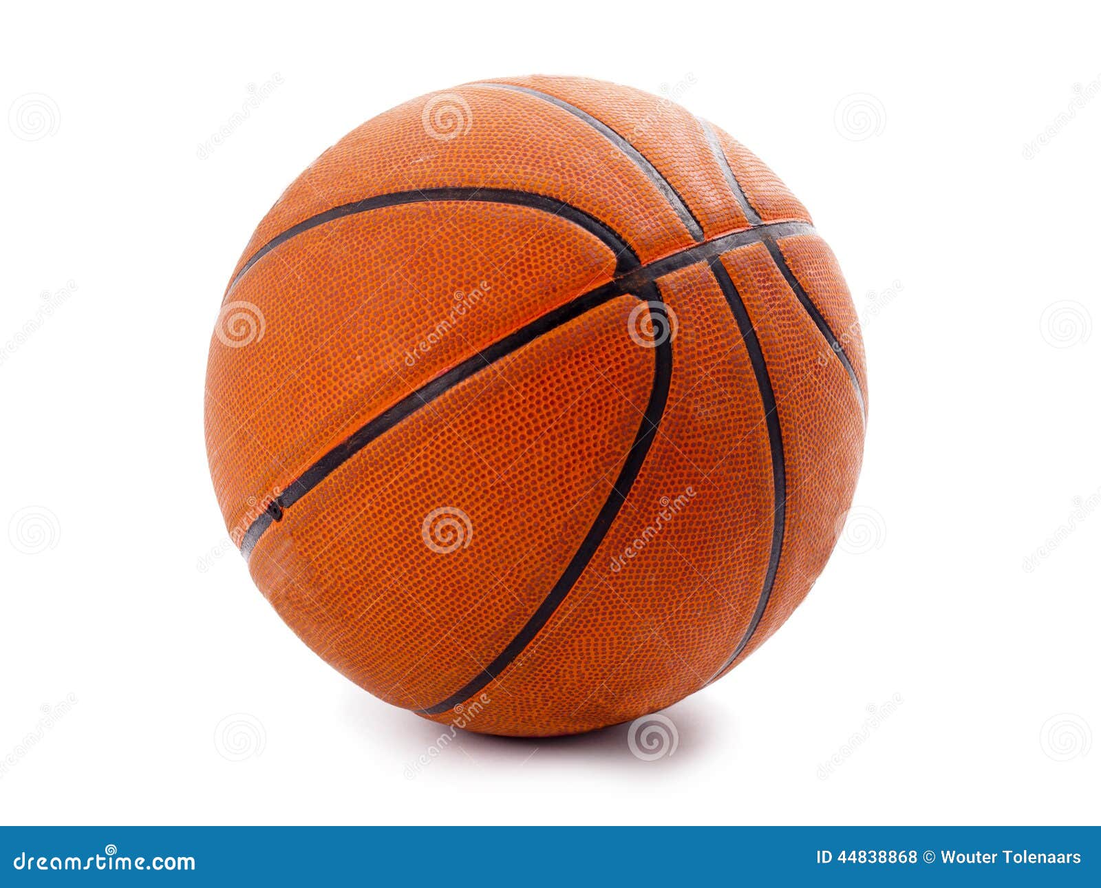 An Official Orange Basketball Over White Stock Photo - Image of offs ...