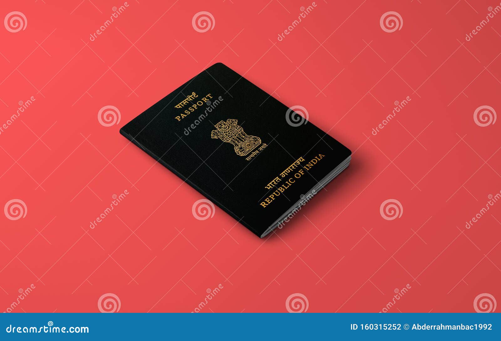 Official passport of India stock illustration. Illustration of identity ...