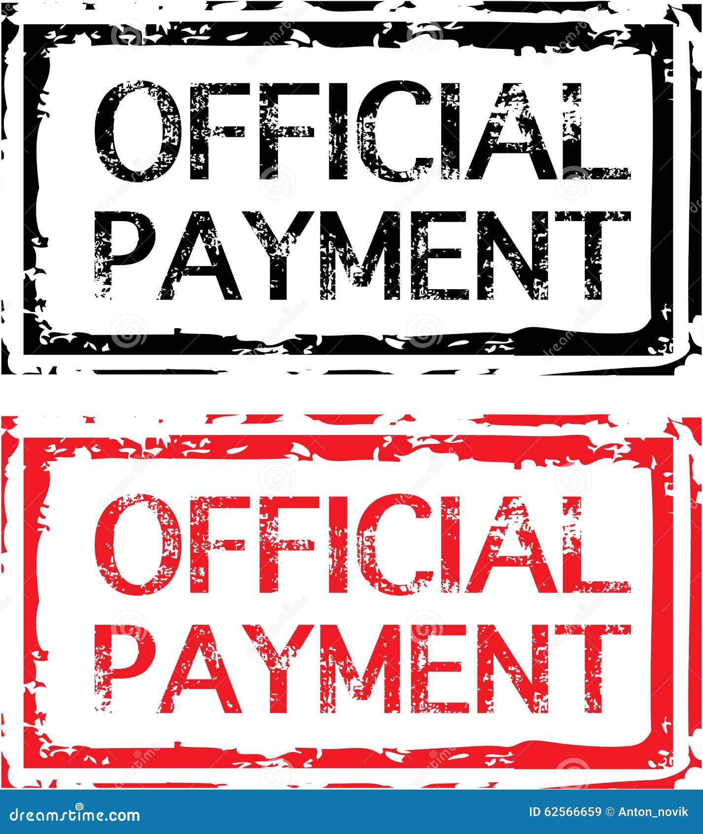 Official Payment Grunge Stamp Vector Stock Vector - Illustration of ...
