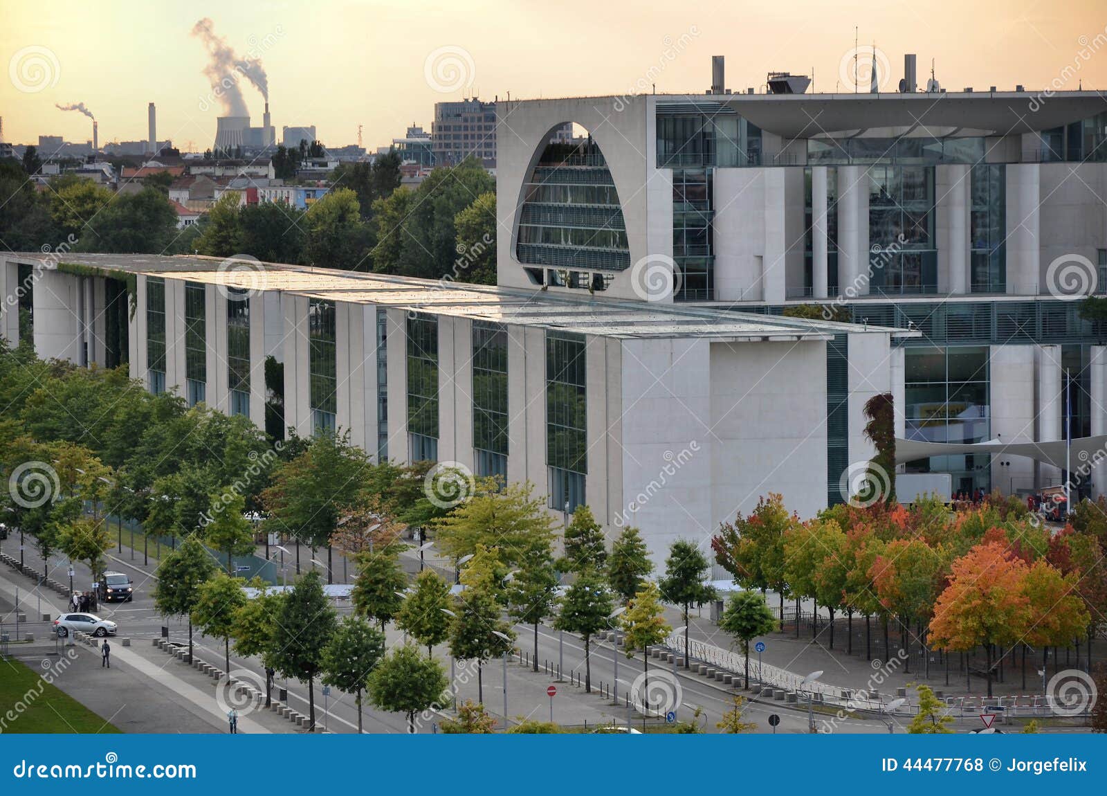 Official Residence of German Chancellor Stock Photo - Image of cloud ...