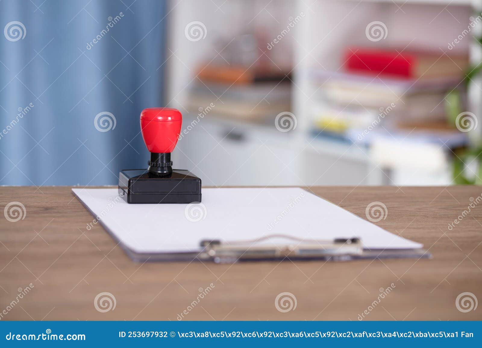 The Official Seal is on the Document Stock Photo - Image of stamped ...