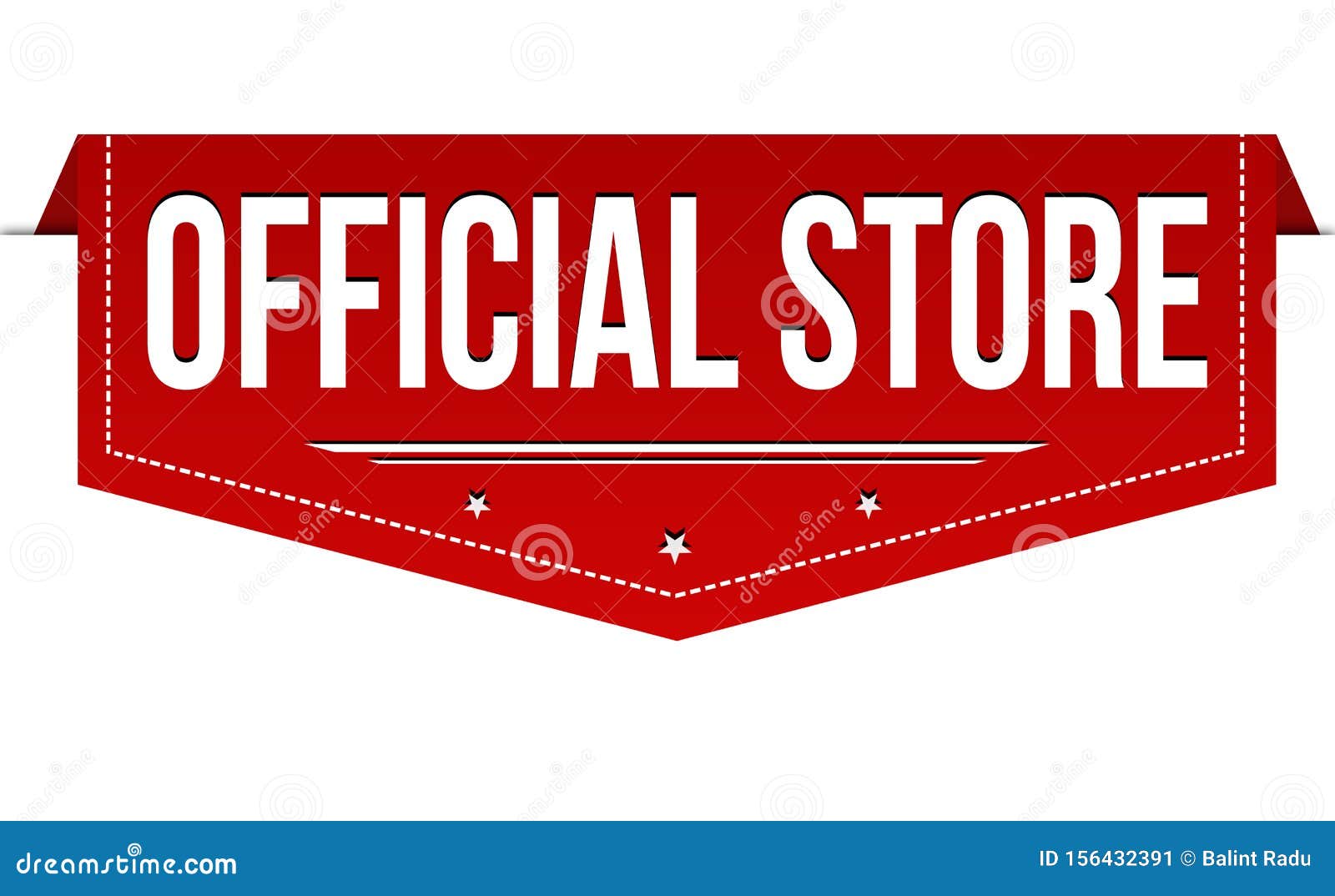 Official Store Banner Design Stock Vector - Illustration of office ...