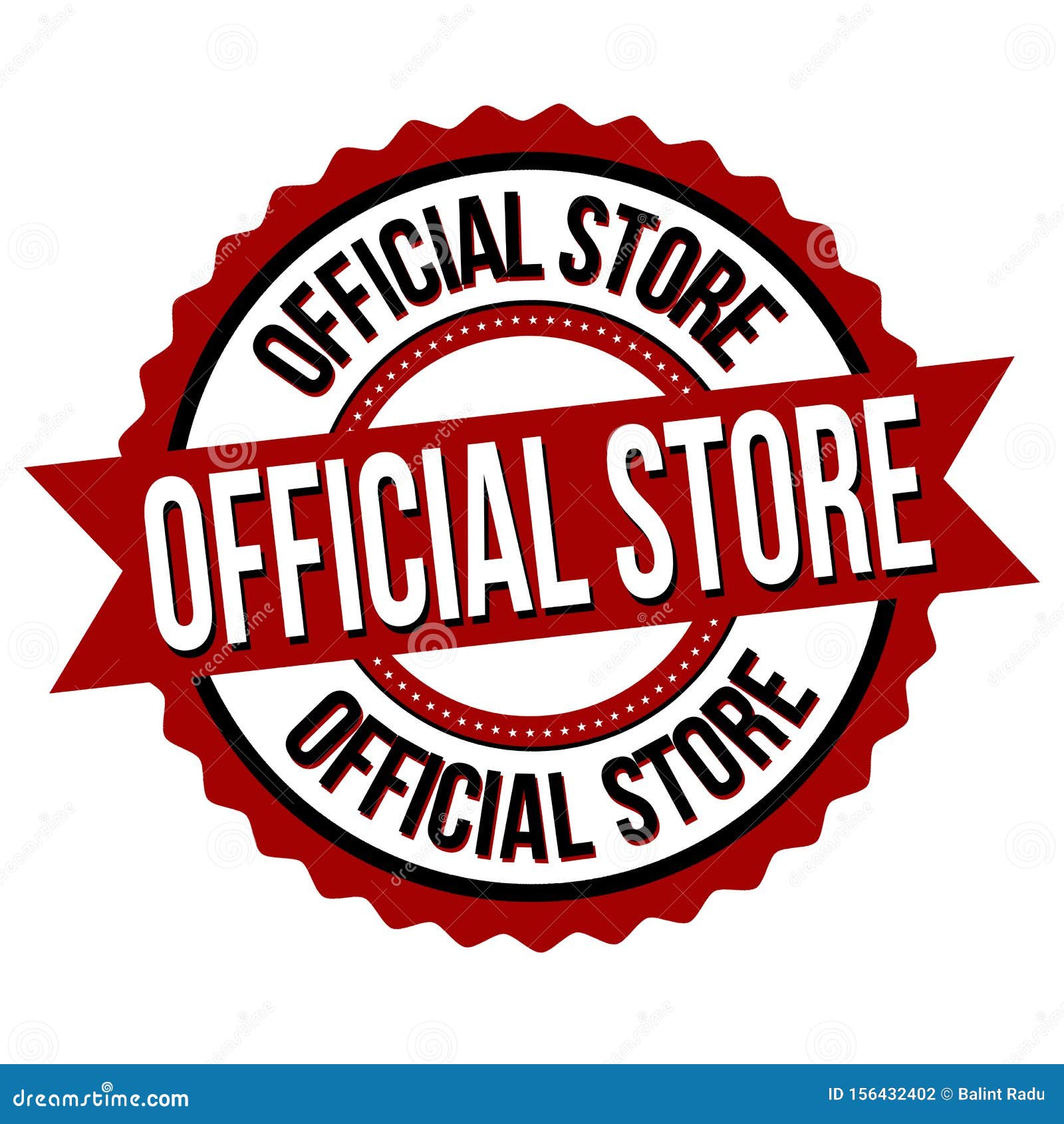 Official Store Label or Sticker Stock Vector - Illustration of ...