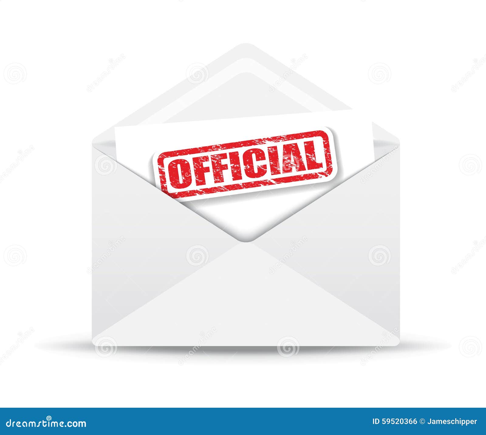 Official White Closed Envelope Stock Vector - Illustration of business ...