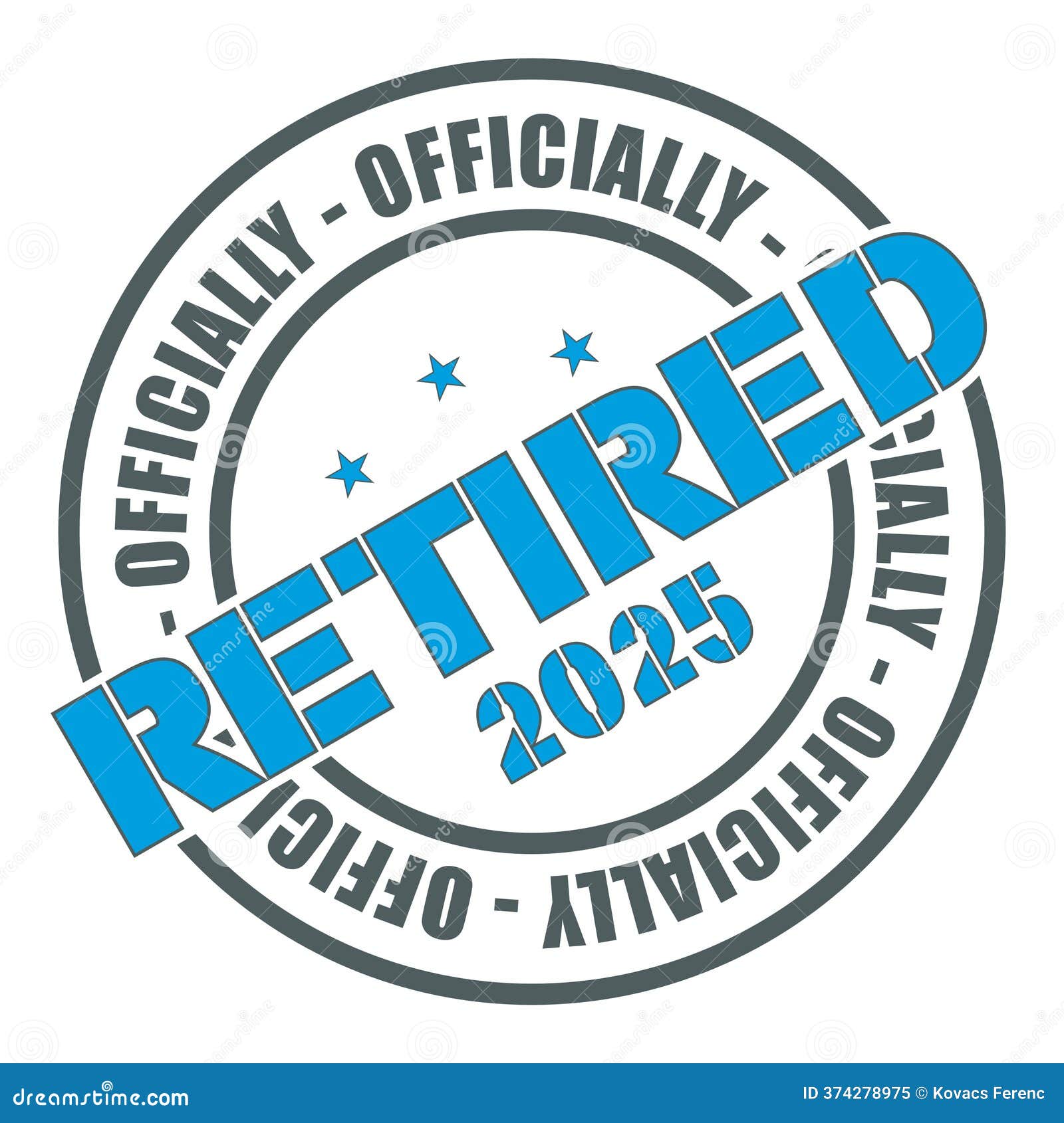 Officially Retired 2025, Retirement Vector And Clip Art ...