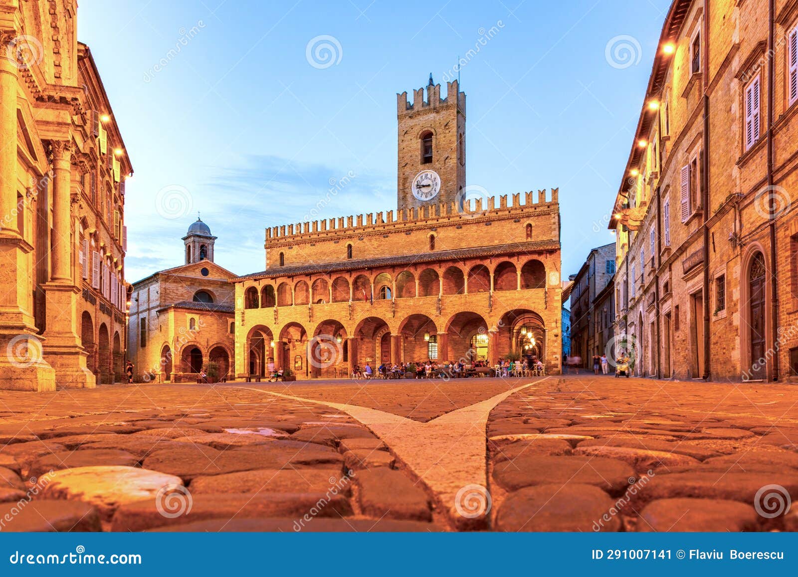 Offida, Marche, Italy stock image. Image of tourism - 291007141