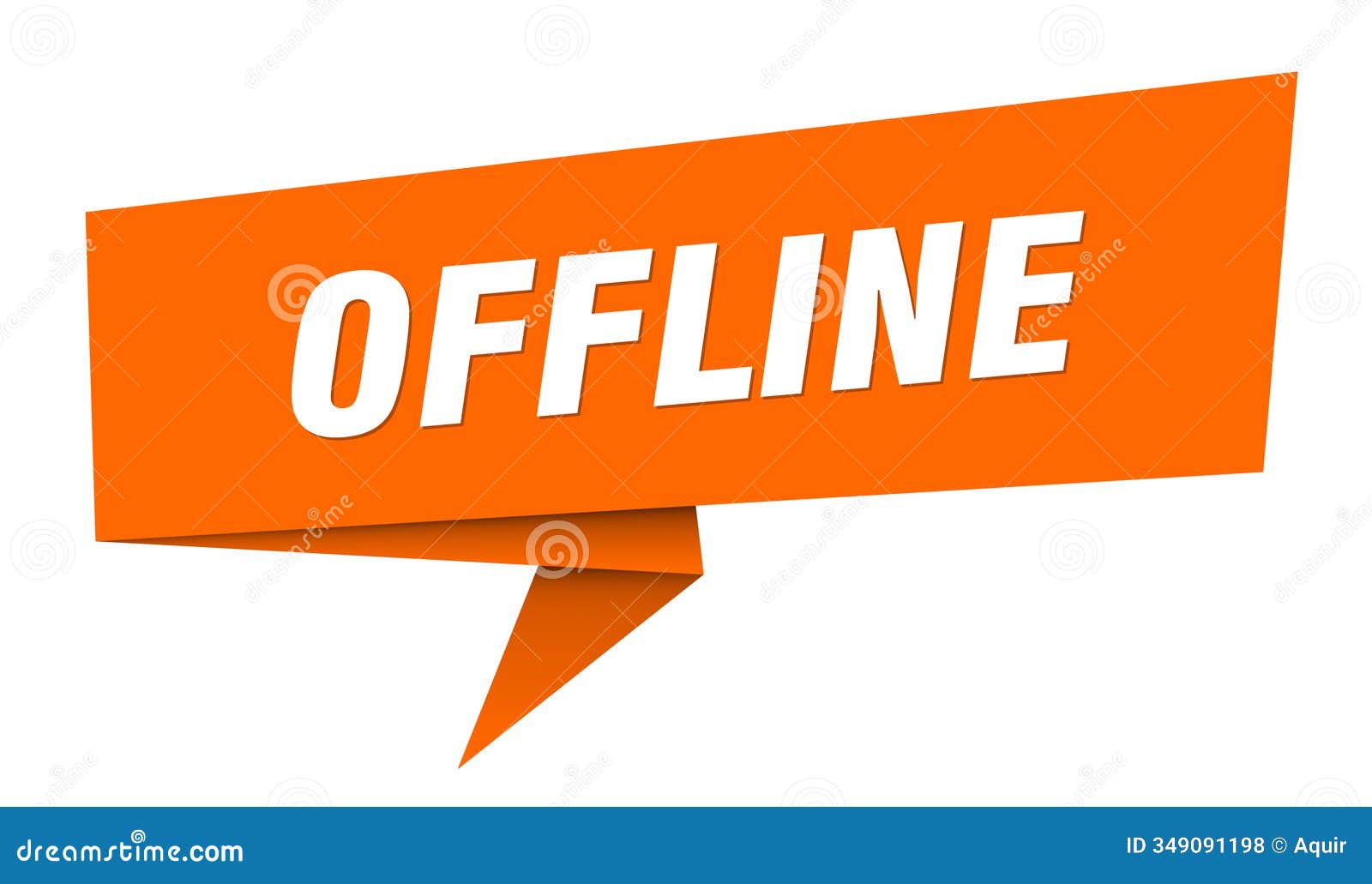 Offline Banner. Offline Speech Bubble, Label, Sticker, Sign Template ...